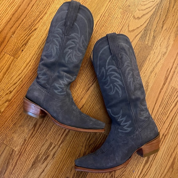 Tecovas | Shoes | Tecovas Annie Indigo Blue Cowboy Cowgirl Boots Size 7 ...